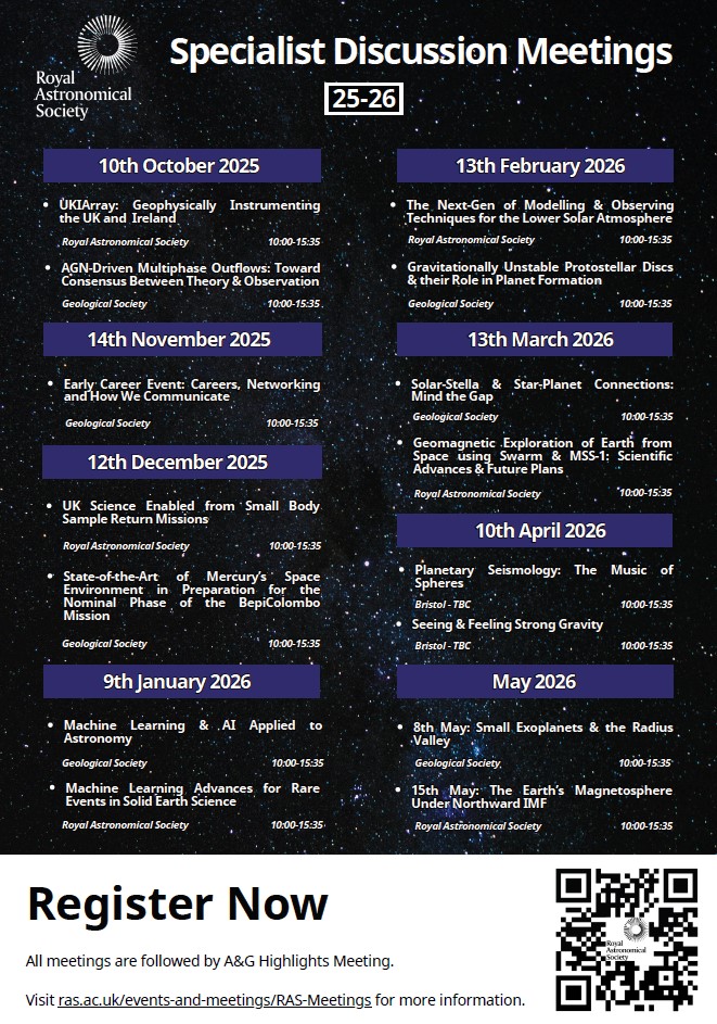 SDM A4 Programme Poster | The Royal Astronomical Society